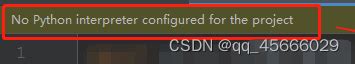 pycharmpycharm里报错Invalid Python interpreter selected for the project CSDN博客