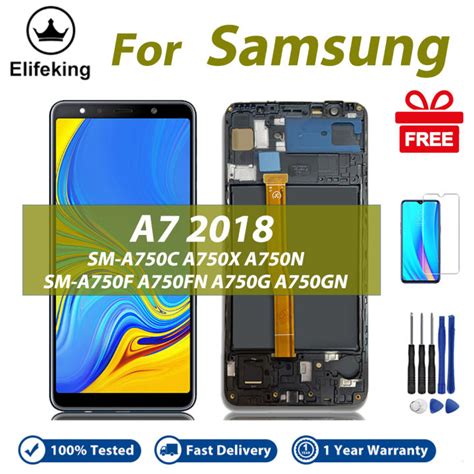 Lcd With Frame For Samsung Galaxy A7 2018 A750 Display Touch Screen