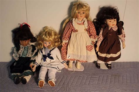 Lot Of Collectors Dolls 4 Bodnarus Auctioneering