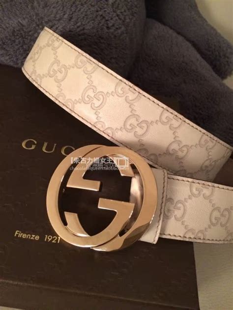 正品代购 Gucci古奇 白色女式腰带小枣ocz