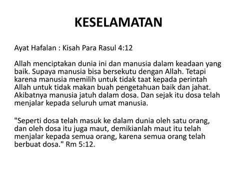 1. keselamatan dalam Kristus Yesus | PPTX