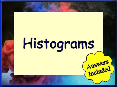 Histograms Worksheet Questions To GCSE Standard With Answers Teaching Resources