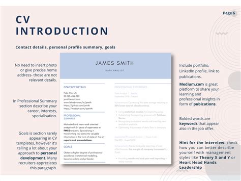 Data Analyst CV Template Modern CV Template Professional CV Template Canva Etsy