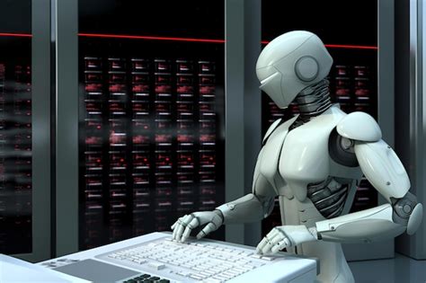 Premium Photo Ai Bot Working In Modern Nuclear Power Plant To Control System And Solve Problems