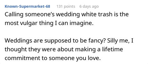 Man Blasts Coworkers Choice Of Wedding Food Calls It White Trash