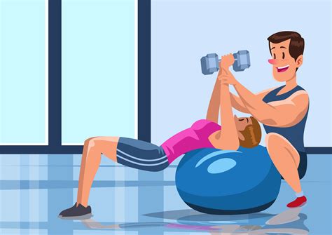 Stylish Fitness Trainer 179498 Vector Art At Vecteezy