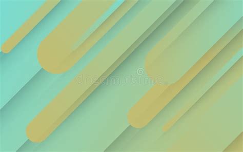 Abstract Green Yellow With Rounded Overlap Shape Decoration Background Stock Vector