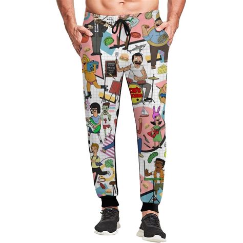 Bobs Burgers Mens Sweatpants Casual Jogger Pants Elastic Waistband