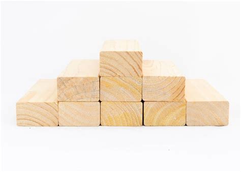 Wooden Blocks Stacked In The Shape Of A Pyramid Empty Space For Text