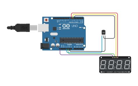 Circuit Design Tm1637 Dht11 Tinkercad