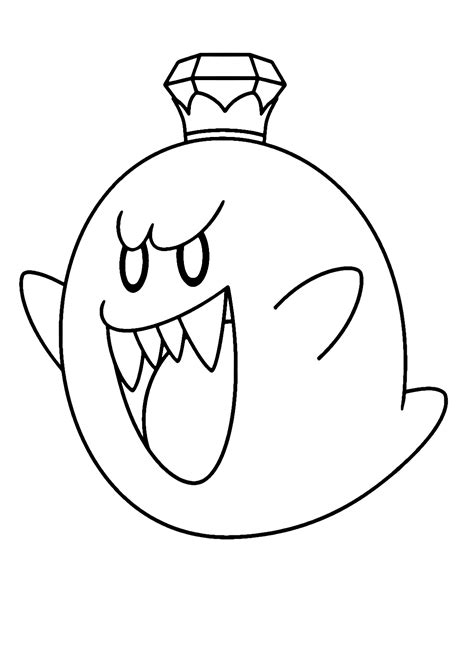 Desenhos Para Colorir King Boo Super Mario Bros Desenhos Para Colorir Gratuitos Para Impressão