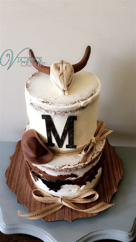 Western Naked Cake Country Birthday Cakes Western Birthday Cakes
