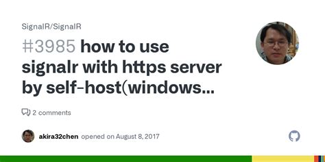 How To Use Signalr With Https Server By Self Host Windows Form Project