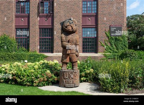 Minneapolis Mn Usa September 5 2024 Goldy Gopher Mascot Statue At