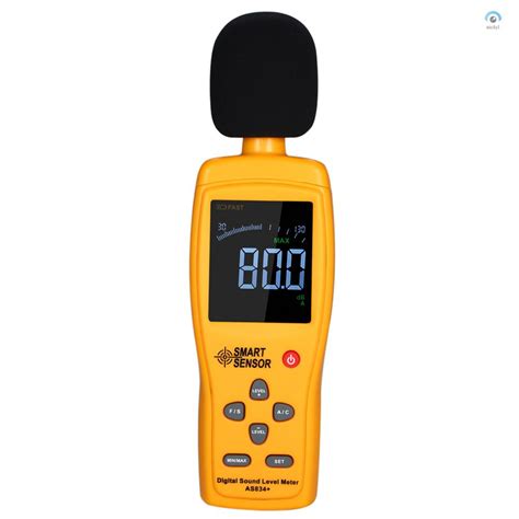 Scp Smart Sensor As834 Digital Sound Level Meter Digital Noisemeter Lcd Sound Level Meter 30