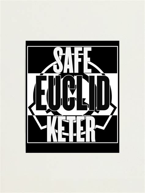 SCP Foundation Safe Euclid Keter Photographic Print By Rebellion Redbubble