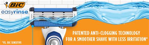 Bic Easyrinse Mens Refillable With 4 Blade Razors Holiday Grooming