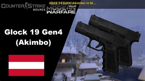 Glock 19 Gen4 Akimbo In Mwii Anims Mod For Counter Strike Source