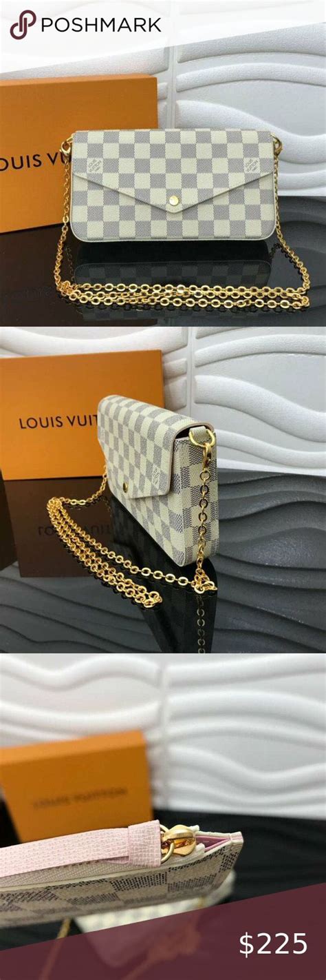 NWT LV Felicie Pochette Damier Azur N Félicie pochette Damier azur Damier
