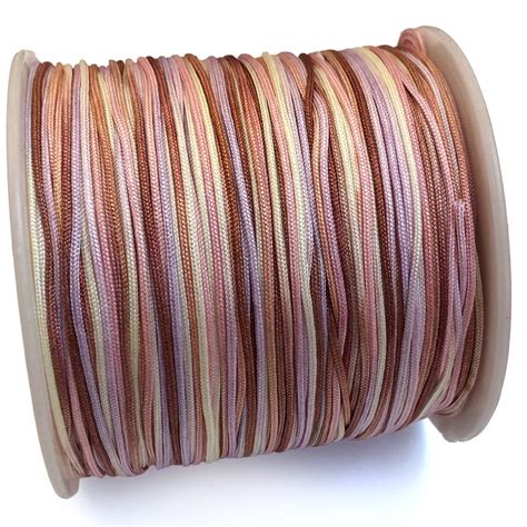 Beads Online Australia Nylon Cord 08mm Roll 100 Metres Rainbow