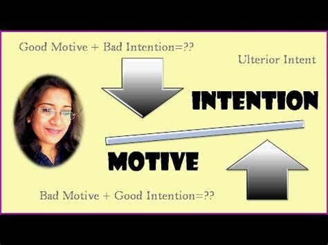 DIFFERENCE BETWEEN INTENTION AND MOTIVE WITH EXAMPLES YouTube