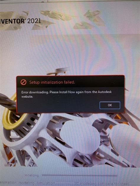Inventor Installation Error Autodesk Community
