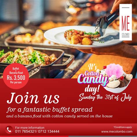 Me Colombo Its Cotton Candy Day Today And We Have A Fantastic Spread Waiting For You If You