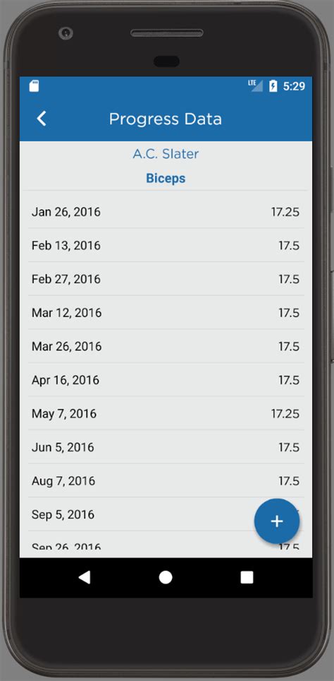 Progress Pictures And Progress Tracking In Android App
