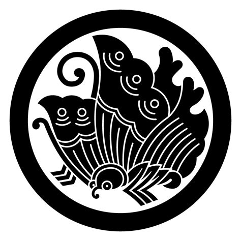 家紋丸に揚羽蝶 家紋 蝶 家紋 ベクター素材