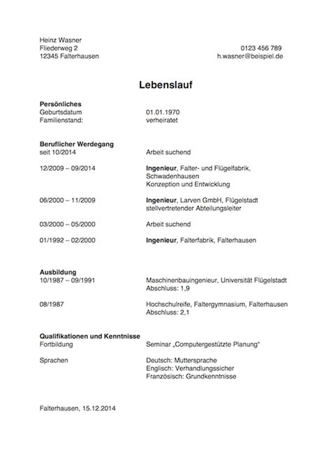 Dünner Lebenslauf So Lässt Er Sich Pimpen