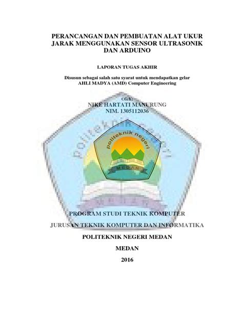 Perancangan Dan Pembuatan Alat Ukur Jarak Menggunakan Sensor Ultrasonik Dan Arduino Pdf