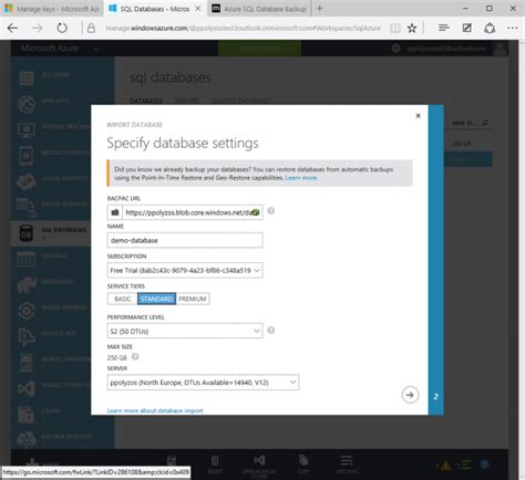 Move Your Sql Databases To Azure Using Bacpac And Azure Portal Paris