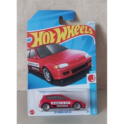 Hot Wheels 92 Honda Civic Eg Shopee Malaysia