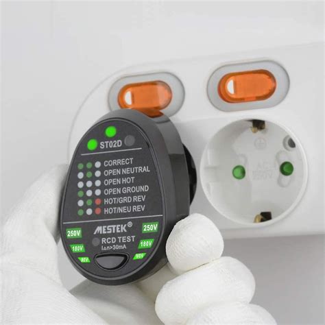 Electrical Socket Tester 100 240v Advanced Rcd Electrical Socket