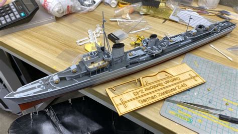Eur€ 19699 1200 Scale German Z Class Destroyer Z43 Assembly Model
