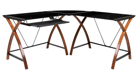 Large L Shaped Glass Desk Foter