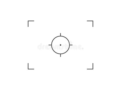 Camera Focus Target Vector Illustration On White Background Photo
