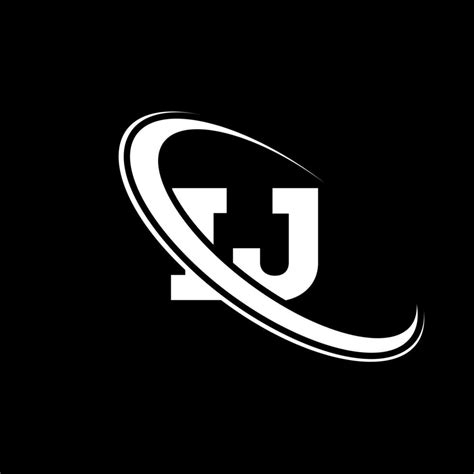Ij Logo I J Design White Ij Letter Ij Letter Logo Design Initial