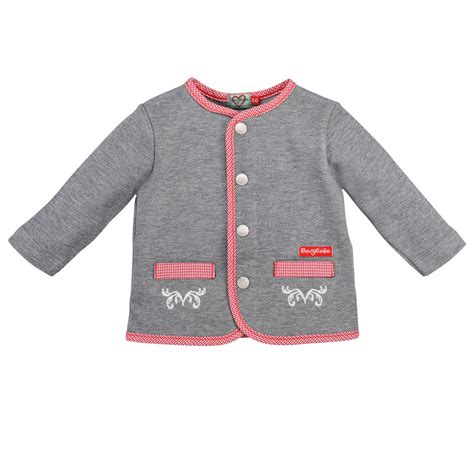 Trachten Set für Baby Jungen Mädchen Jacke Laufhose grau rot Bondi