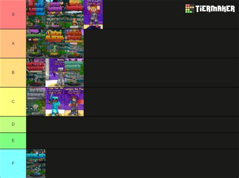 Cubecraft Games Bedrock Tier List Community Rankings TierMaker