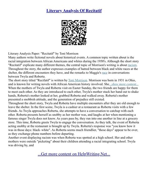Ppt Literary Analysis Essay Example Short Story Powerpoint