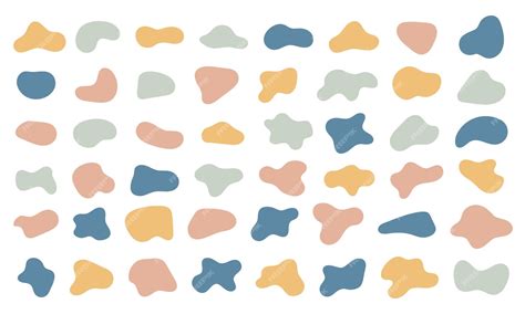 Premium Vector Abstract Organic Shape Modern Blotch Shape Liquid Basic Shapes Organic Amoeba