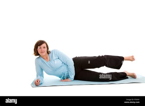 Woman Exercises Leg Cut Out Stock Images And Pictures Alamy