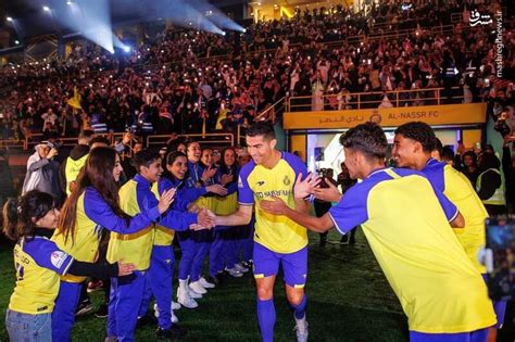عکس مراسم معارفه رونالدو در النصر