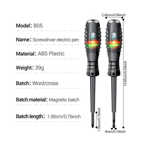 Electric Tester Screwdriver Smart Watt