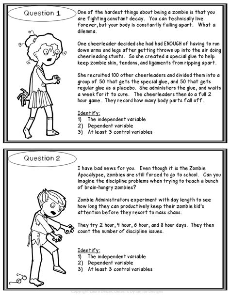 Scientific Method Independent Dependent And Controlled Variables Worksheets Library