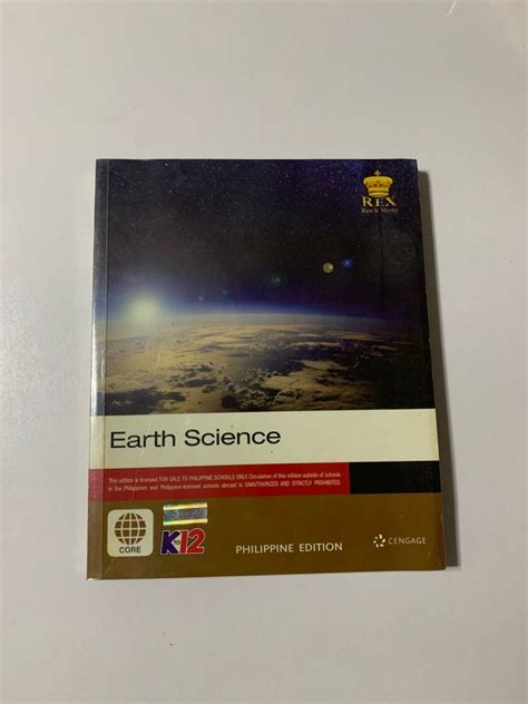 Earth Science Book For Grade 11 Shs Rex Bookstore Hobbies And Toys