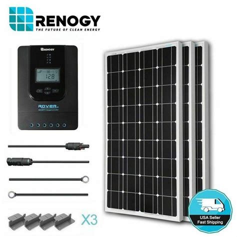 Renogy Watt Volt Monocrystalline Solar Starter Kit With MPPT Charge Controller
