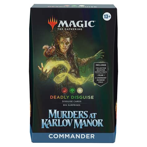 Deck Commander Assassinato na Mansão Karlov Deadly Disguise CHQ Jogos