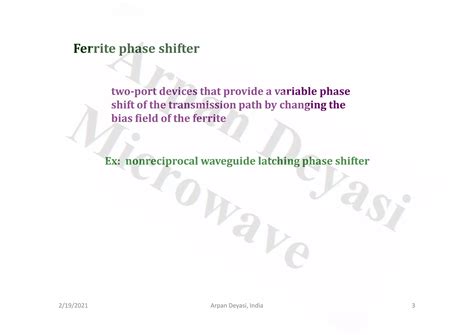 Microwave Phase Shifter Pdf